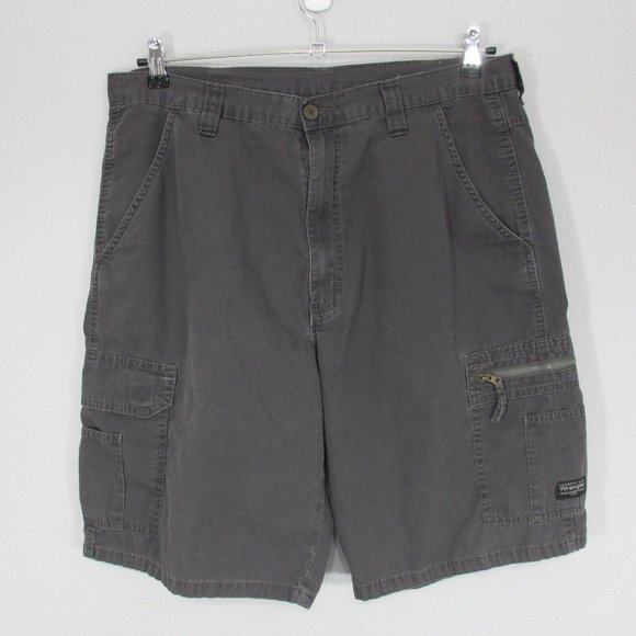 Wrangler | Shorts | Wrangler Five Star Mens Cargo Shorts 36 Gray | Poshmark